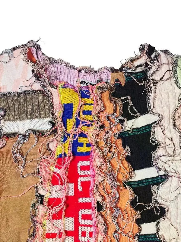 BORBALA Patchwork Knit T-shirt