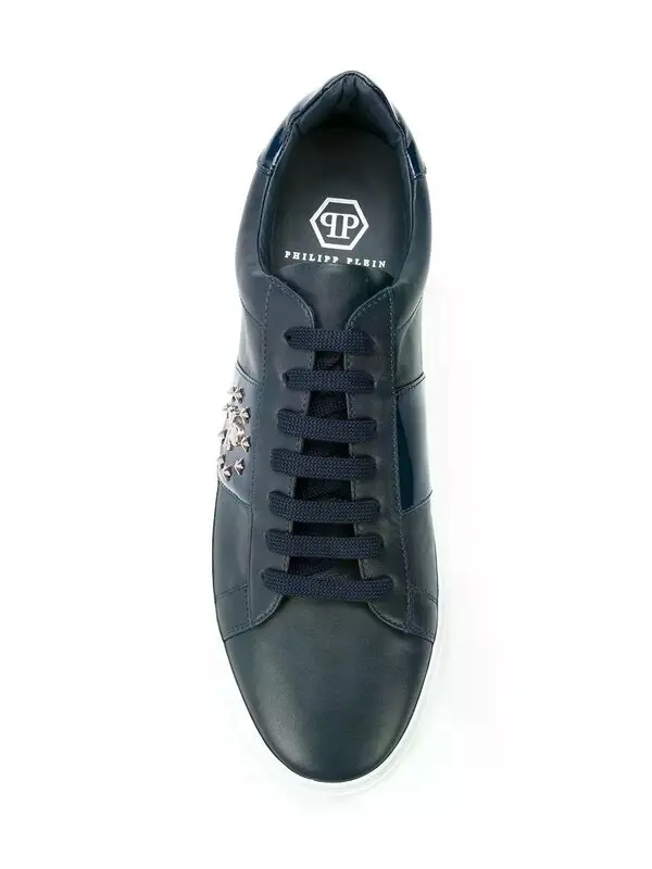 Philipp Plein Skull Studded Low-top Sneakers
