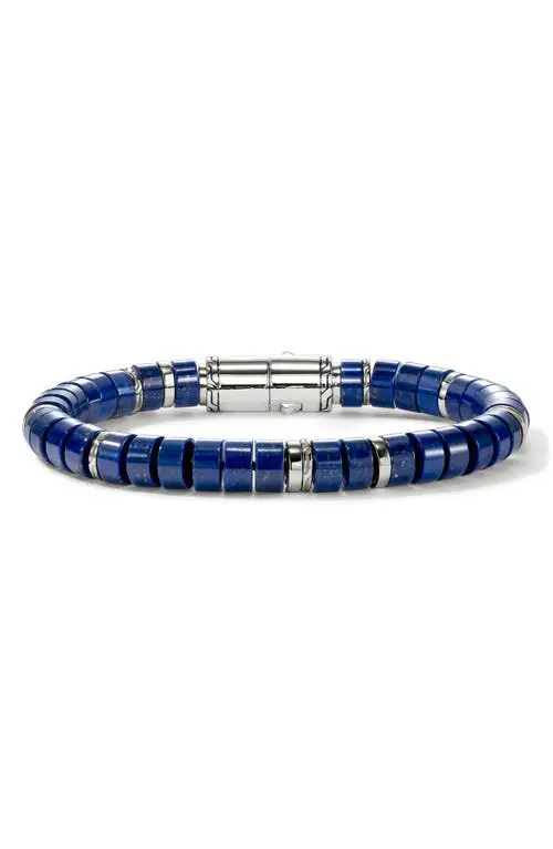 John Hardy Heishi Beaded Bracelet - Silver