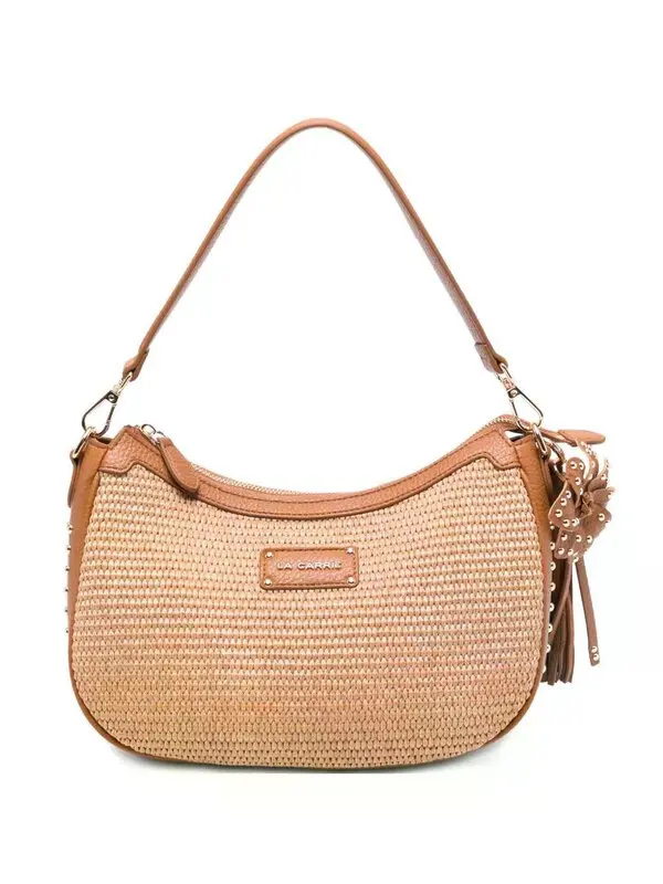 LA CARRIE La Plage Stud-embellished Shoulder Bag