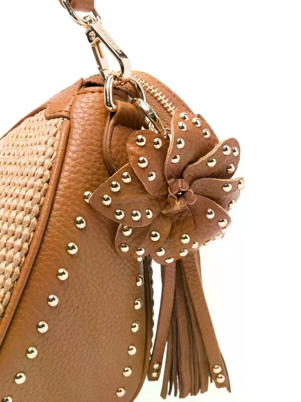 LA CARRIE La Plage Stud-embellished Shoulder Bag