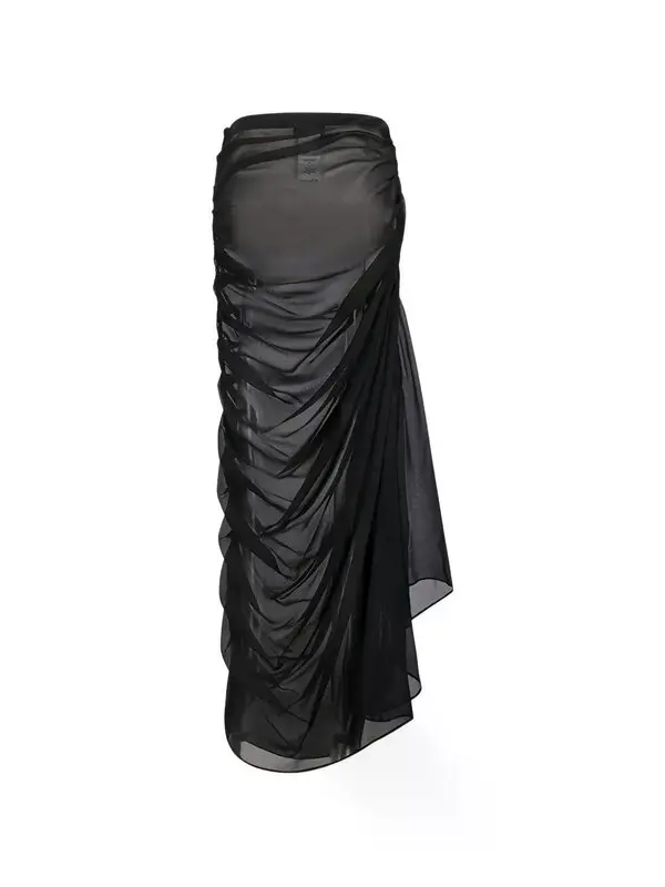 Giuseppe Di Morabito Ruched Draped Maxi Skirt - Black