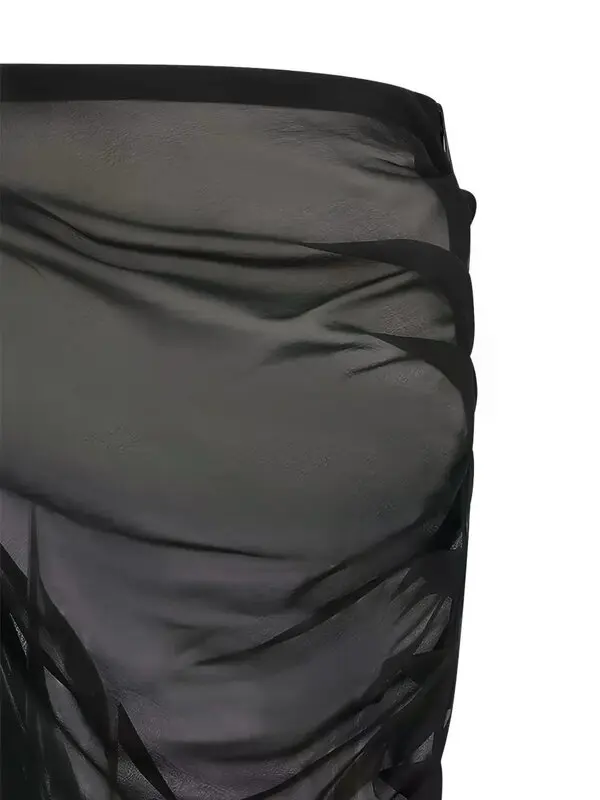 Giuseppe Di Morabito Ruched Draped Maxi Skirt - Black