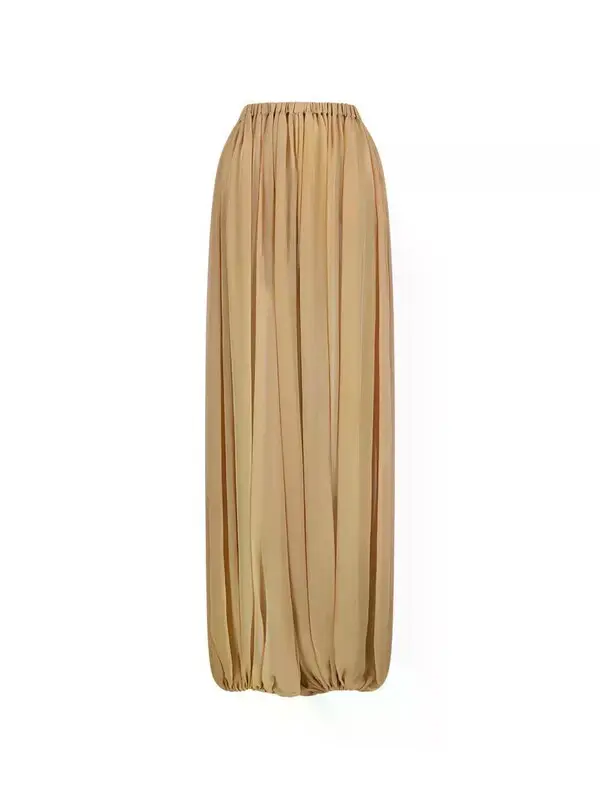 Giuseppe Di Morabito Gathered Silk Trousers - Neutrals