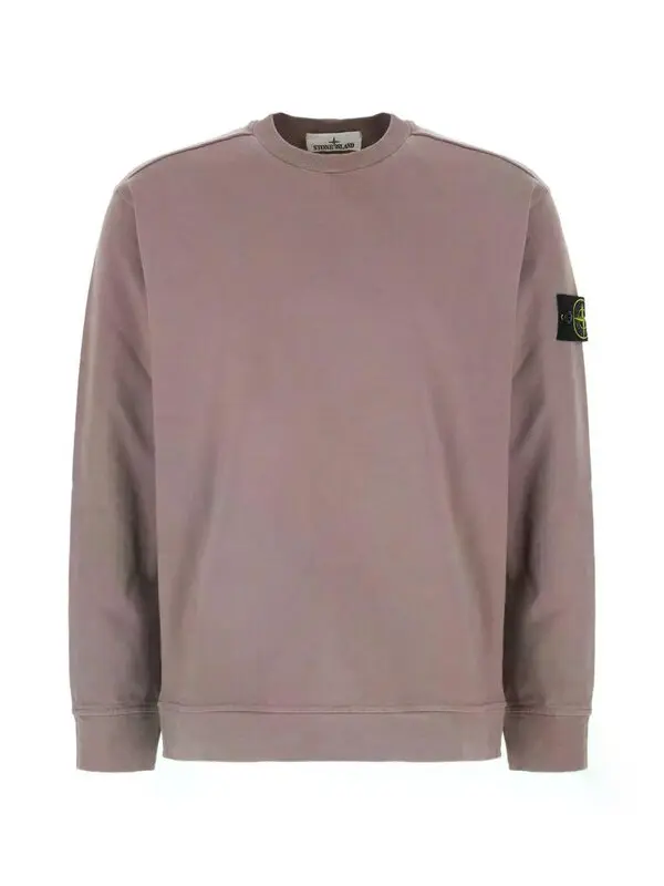 Stone Island Logo-patch Sweatshirt - Purple