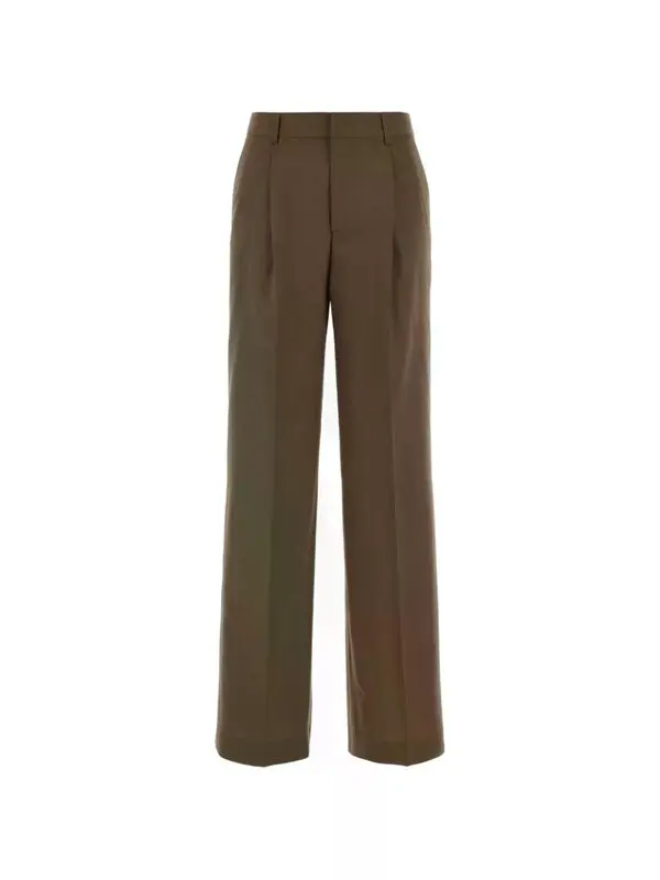 PT TORINO Lola Pleated Trousers - Brown