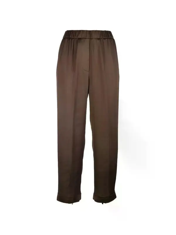 Peserico Elasticated-waistband Turned-up Trousers