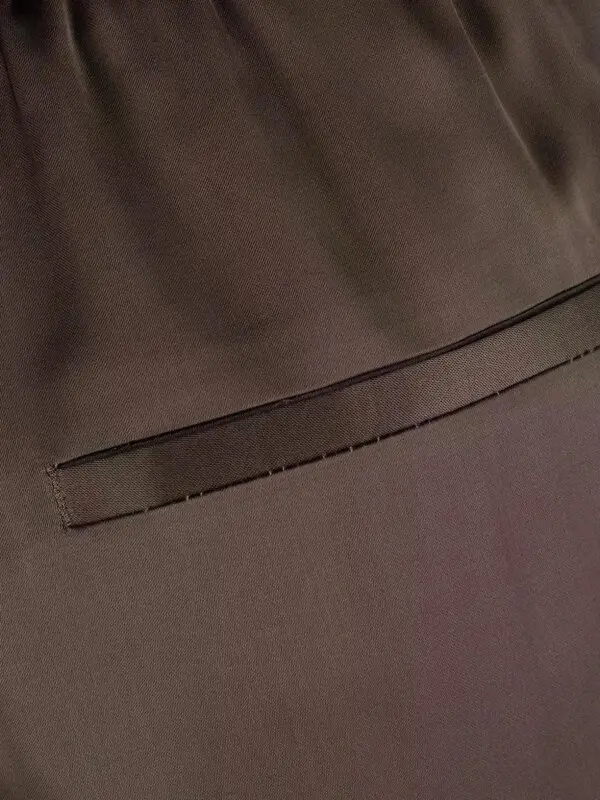 Peserico Elasticated-waistband Turned-up Trousers