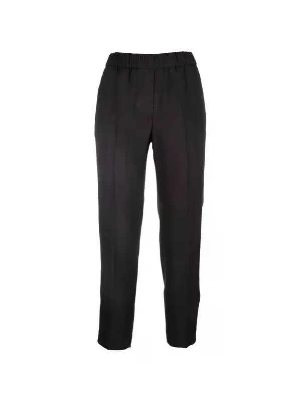 Peserico Elasticated-waist Trousers - Black