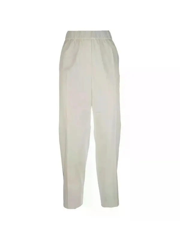 Peserico Elasticated-waistband Pressed-crease Trousers