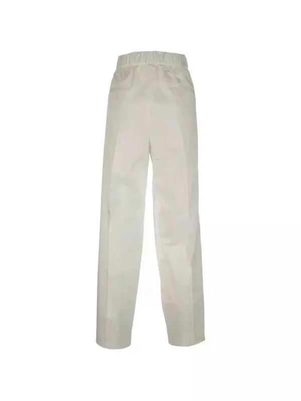 Peserico Elasticated-waistband Pressed-crease Trousers