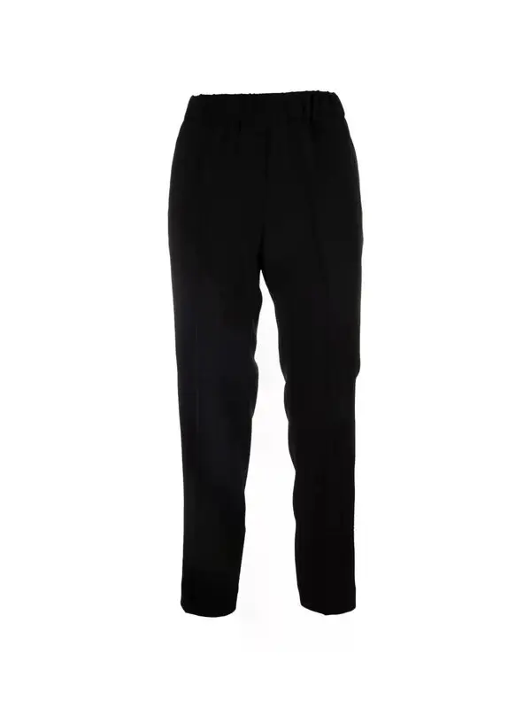 Peserico Elasticated-waistband Trousers - Black