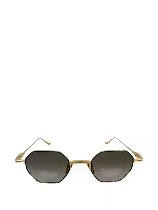 Chrome Hearts Evacuation Geometric-frame Sunglasses - Gold