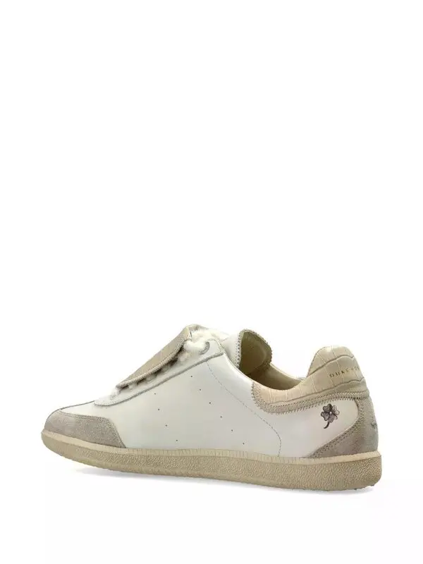 DUKE + DEXTER Duke Star-print Crocodile-effect Sneakers