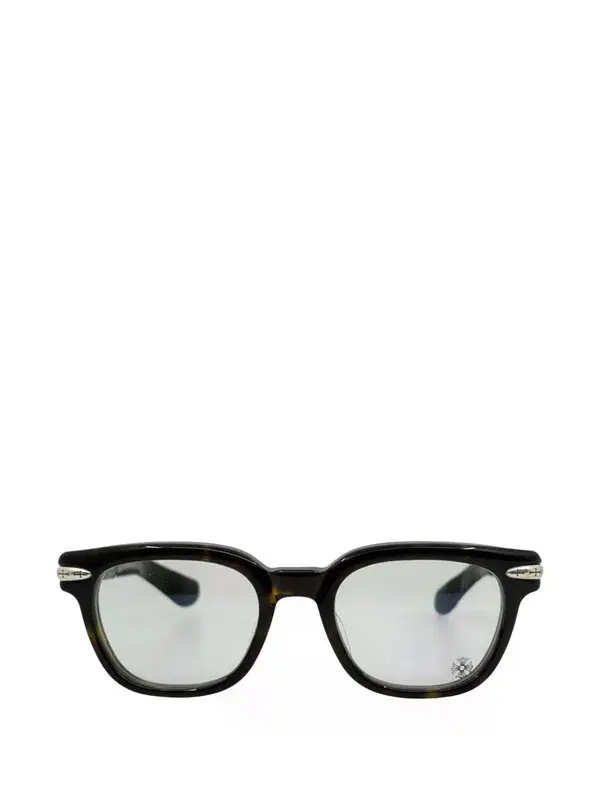 Chrome Hearts Drippin Square-frame Glasses - Black
