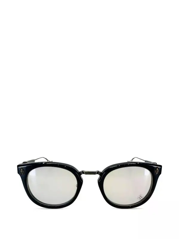 Chrome Hearts Sac Round-frame Glasses - Blue