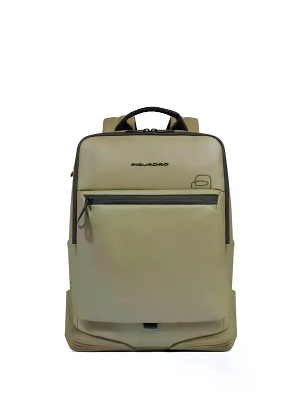 PIQUADRO 15.6-inch Water-resistant Laptop Backpack - Green