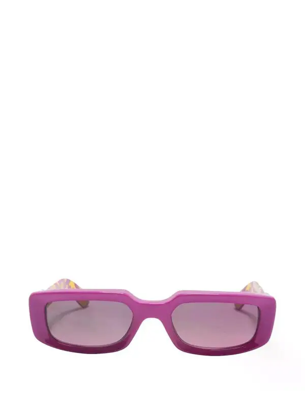 Chrome Hearts Zelda Rectangle-frame Sunglasses - Purple