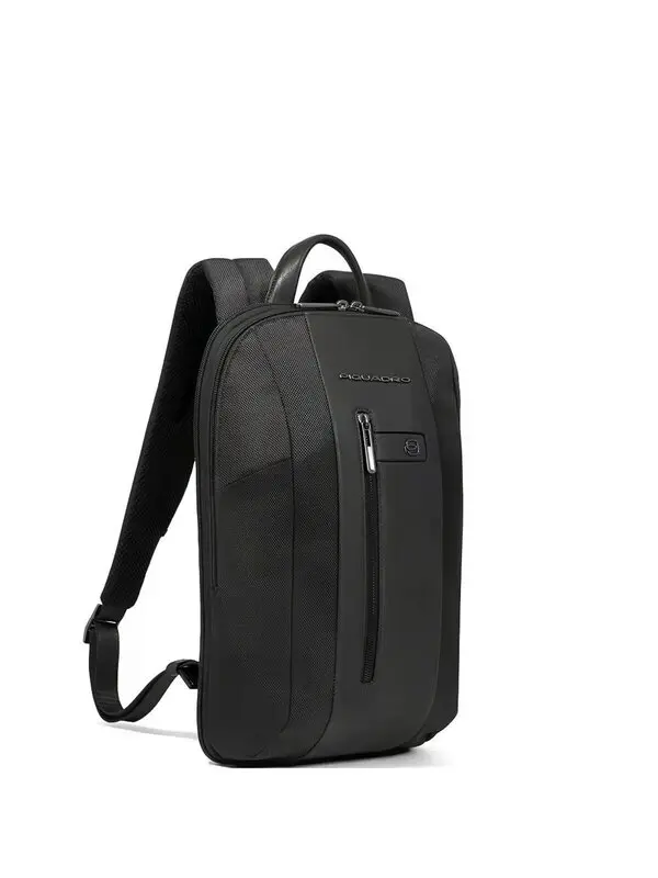 PIQUADRO Expandable Slim Backpack - Black