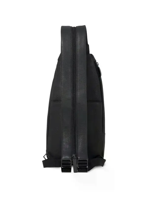 PIQUADRO Modus Restyling Leather Sling Bag - Black