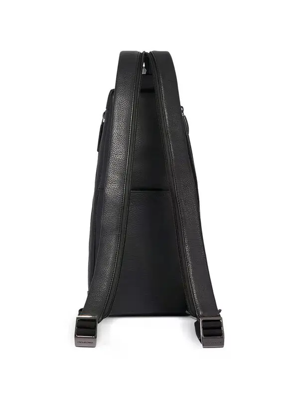 PIQUADRO Modus Restyling Leather Sling Bag - Black