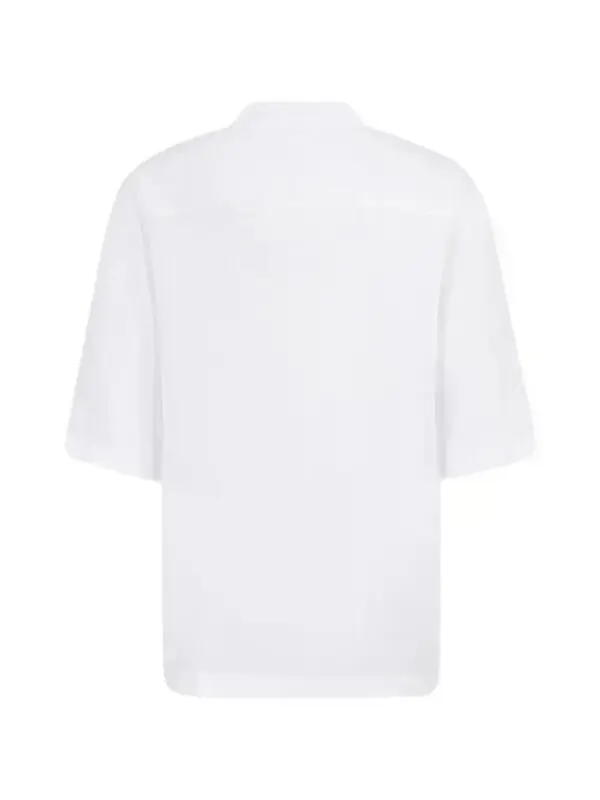 VINCENZO DI RUGGIERO Camp-collar Flap-pocket T-shirt