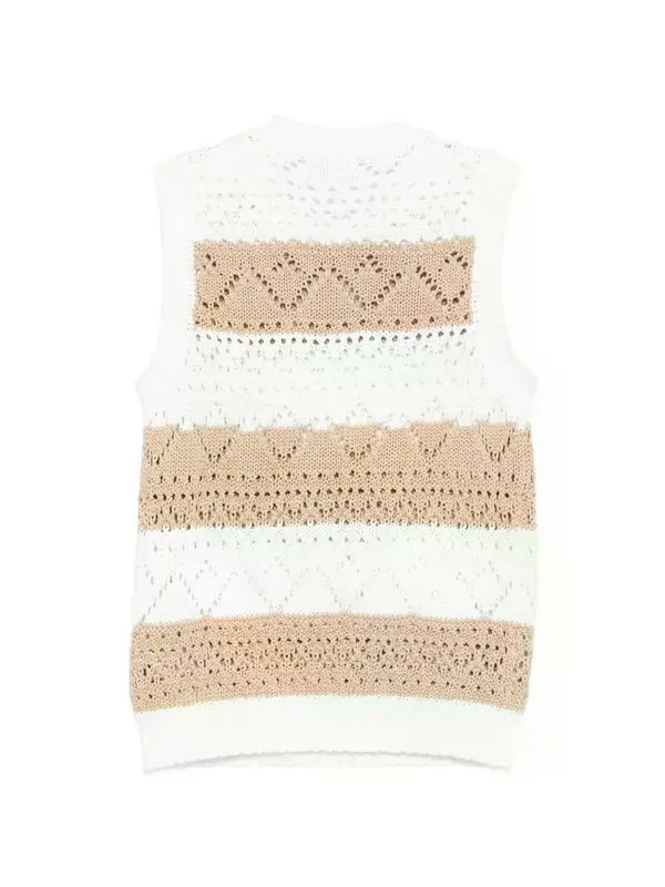 Liu Jo Crochet Knit Sleeveless Top