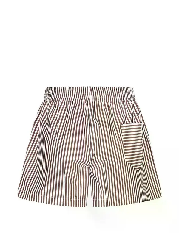 DES_PHEMMES Striped Boxer Shorts - Brown