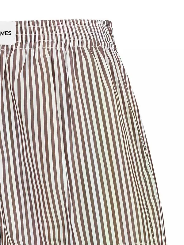 DES_PHEMMES Striped Boxer Shorts - Brown
