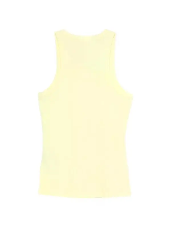 Liu Jo Ribbed Knit Tank Top With Mini Logo