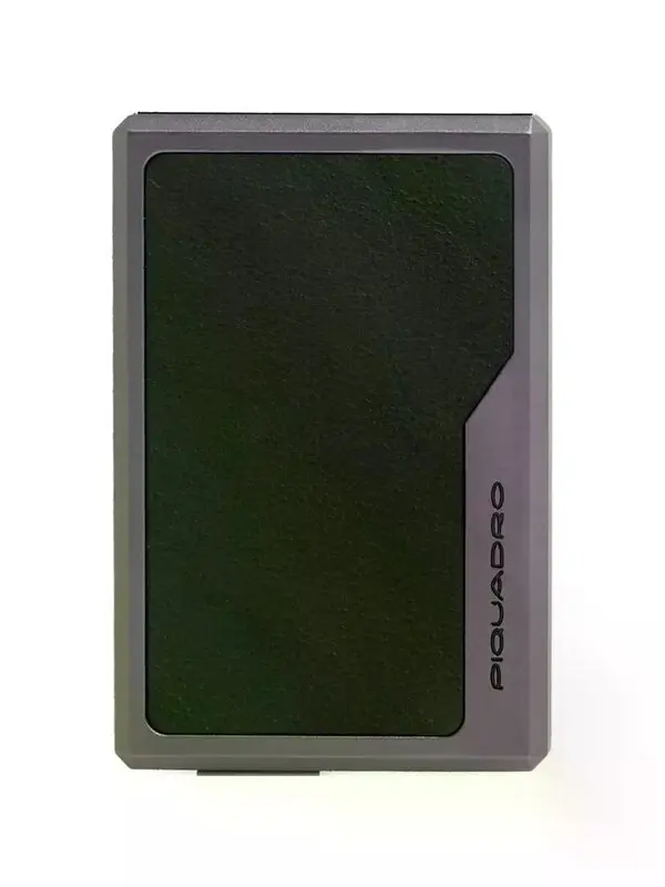 PIQUADRO Logo-print Card Holder - Green