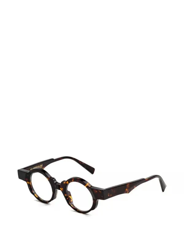 KUBORAUM K32 Round-frame Glasses - Brown