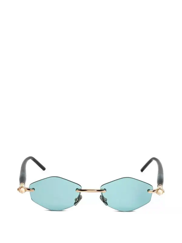 KUBORAUM P60 Geometric Sunglasses - Blue