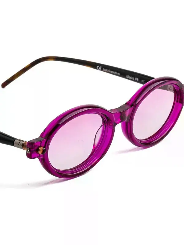KUBORAUM P6 Round-frame Sunglasses - Purple