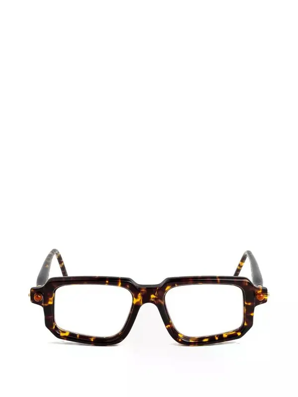 KUBORAUM P23 Square-frame Glasses - Brown