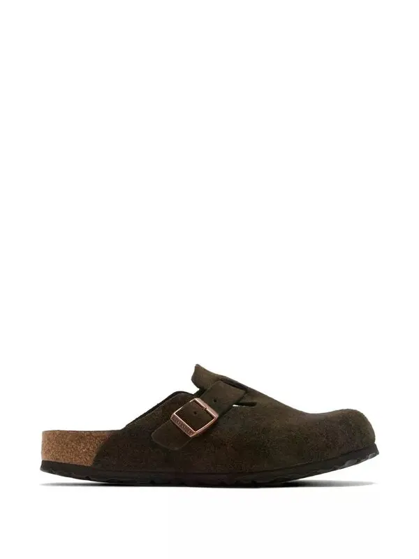 BIRKENSTOCK Boston Buckle-fastening Mules - Brown
