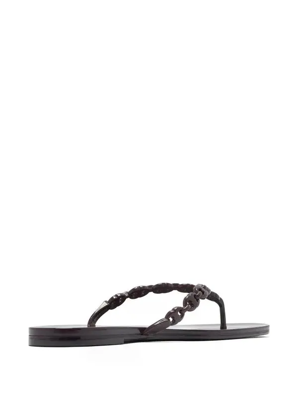 Tory Burch Gemini Link Jelly Flip-flops - Red