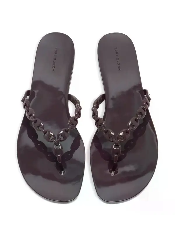 Tory Burch Gemini Link Jelly Flip-flops - Red