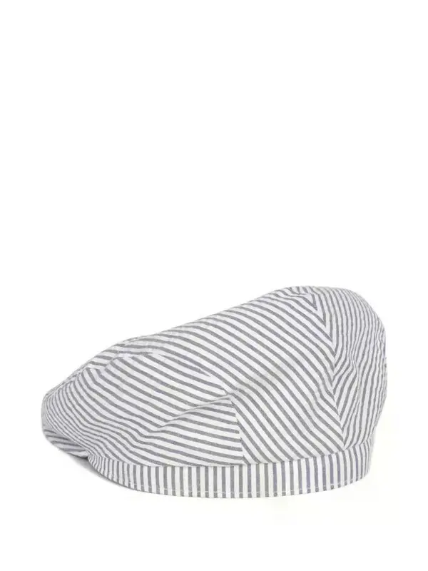 LOCK & CO. HATTERS Grosvenor Seersucker Flat Cap