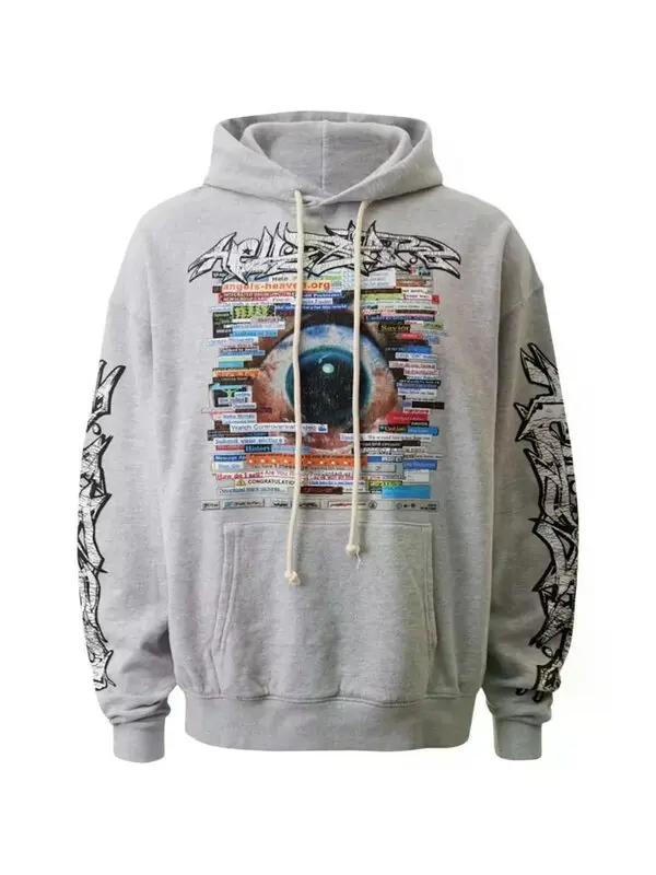 HELLSTAR Graphic-print Hoodie - Grey