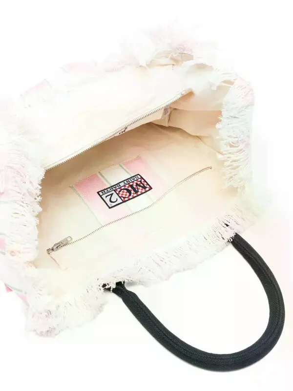 MC2 SAINT BARTH Striped Tote Bag - Pink