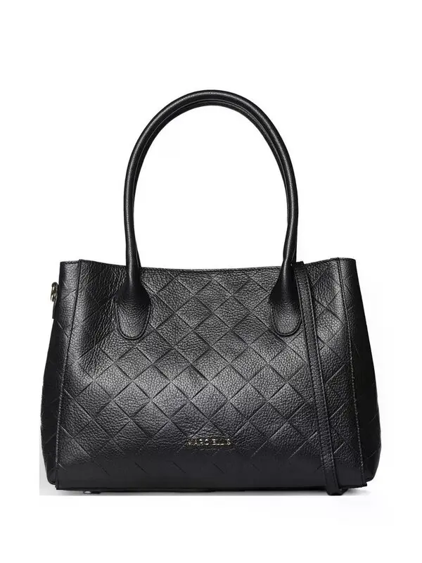MARC ELLIS Alene Quilted Leather Tote - Black