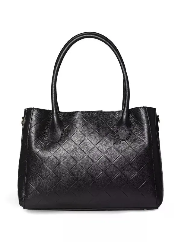 MARC ELLIS Alene Quilted Leather Tote - Black