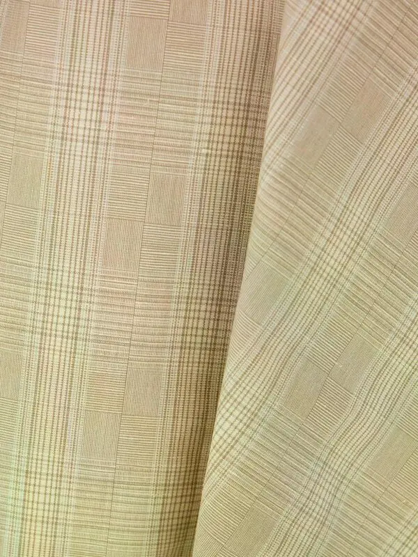 Iceberg Check Ruffled Midi Skirt - Neutrals