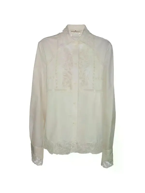 Ermanno Scervino Lace-embroidered Shirt - Neutrals