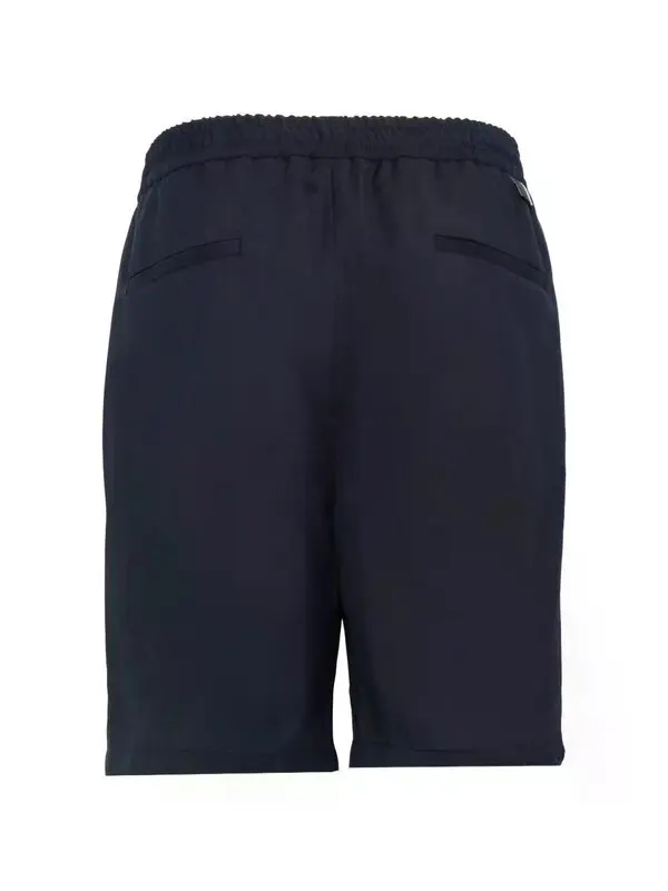 LOW BRAND Drawstring D-ring Shorts - Blue