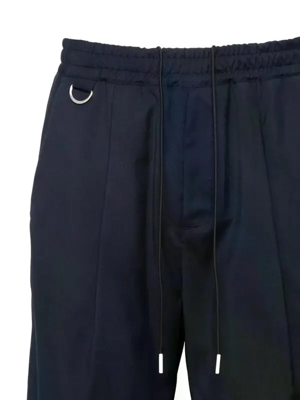 LOW BRAND Drawstring D-ring Shorts - Blue