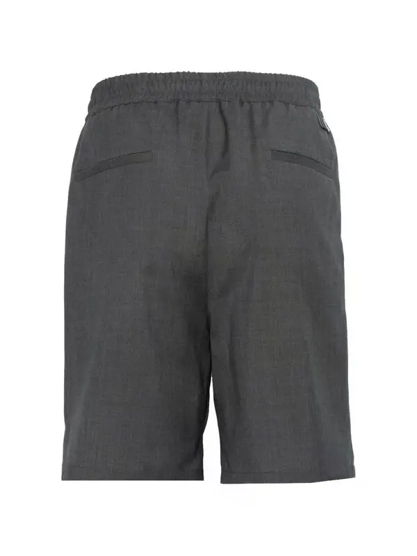 LOW BRAND Drawstring D-ring Shorts - Grey