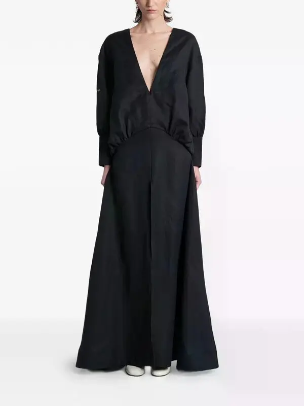BATAKOVIC V-neck Open-back Dress
