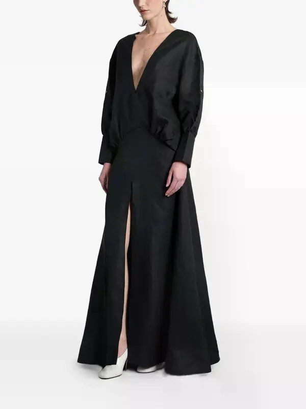 BATAKOVIC V-neck Open-back Dress